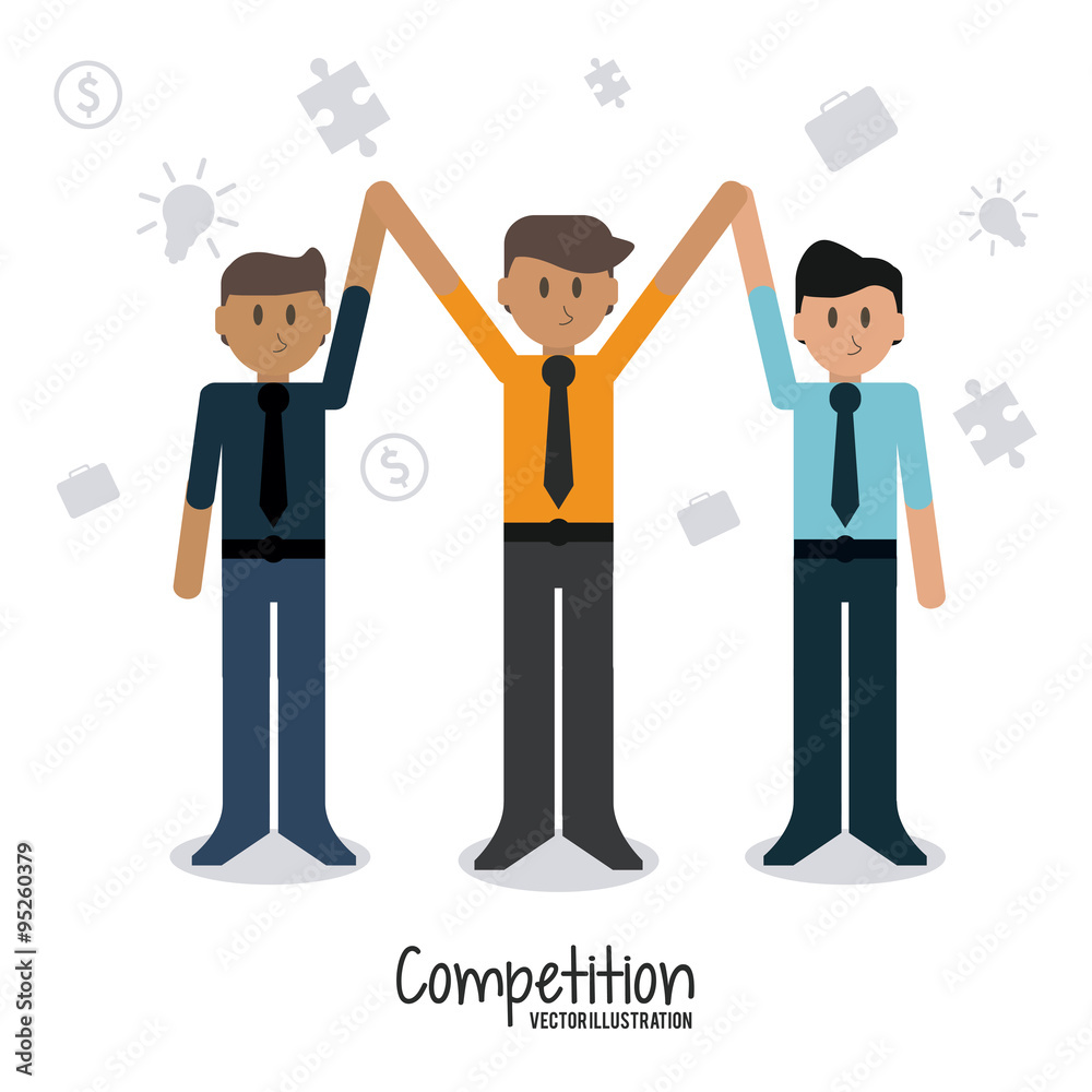 Competitive icon design Stock Vector | Adobe Stock