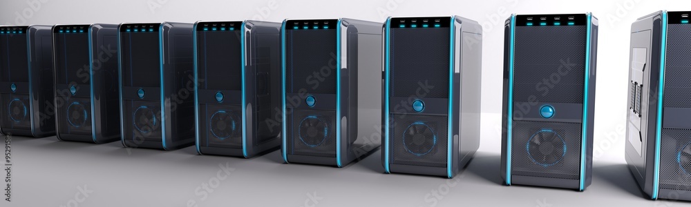 PC Computer Tower Stock-Illustration | Adobe Stock