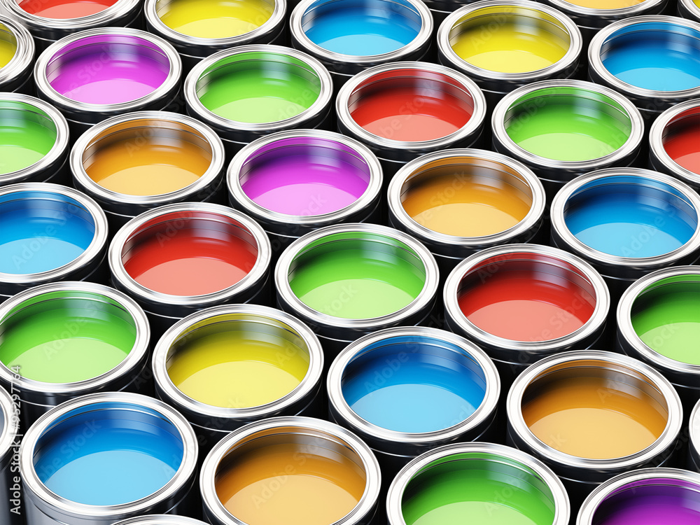 Paint cans color palette Stock Illustration | Adobe Stock