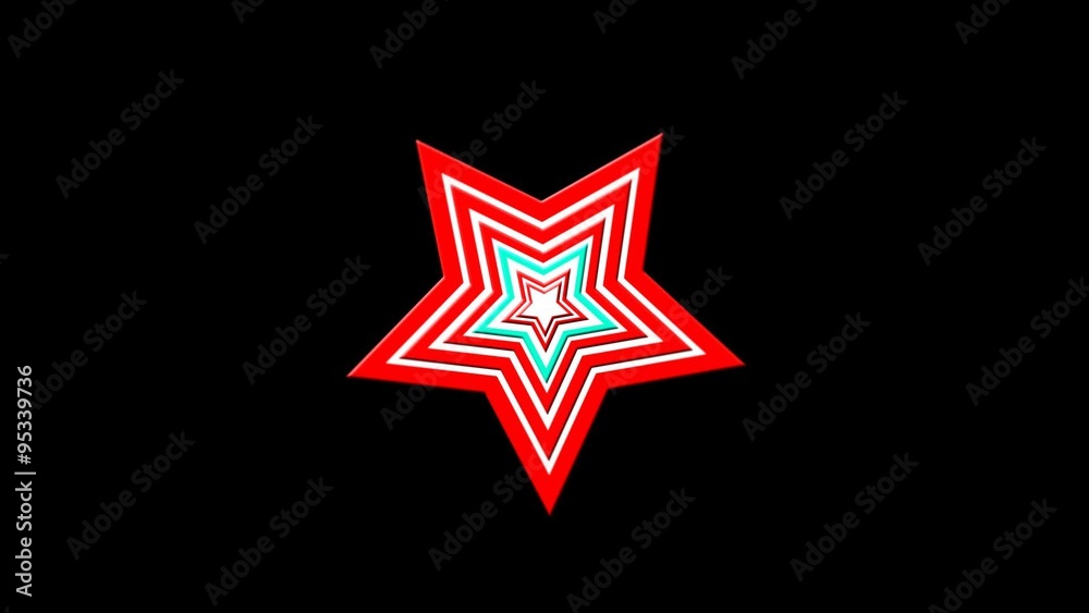 Vidéo Stock Star light flicker vintage loop - alpha channel. A blinking ...