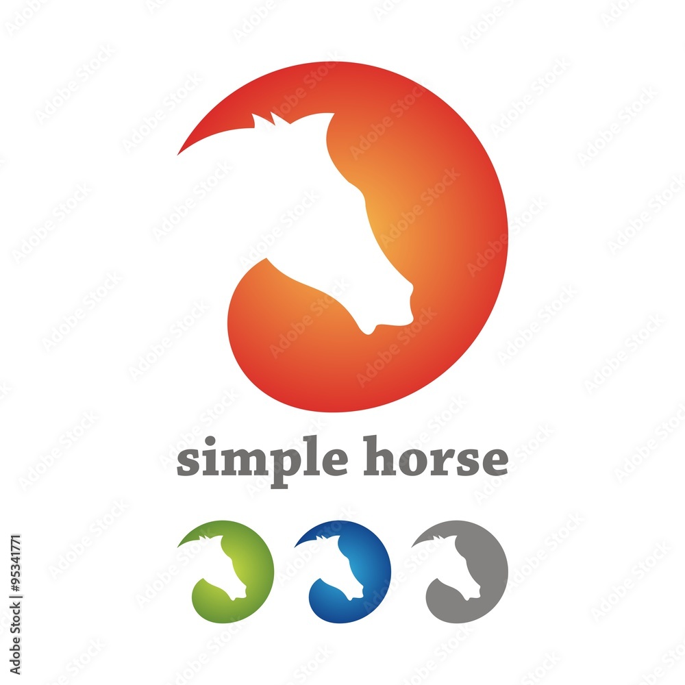 Simple Horse Head Design