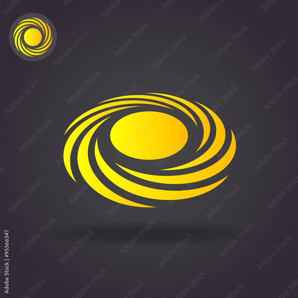 Spiral cyclone concept logo Stock Vector | Adobe Stock