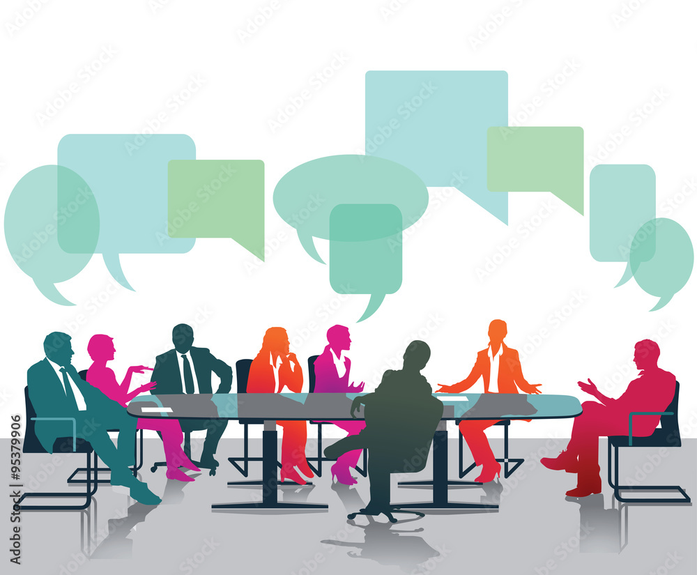 Meinungen und Diskussion vector de Stock | Adobe Stock