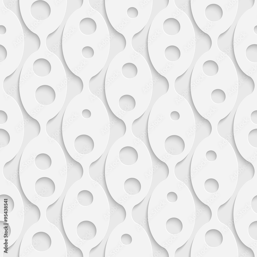 Seamless Curved Shape Pattern Stock Vector | Adobe Stock