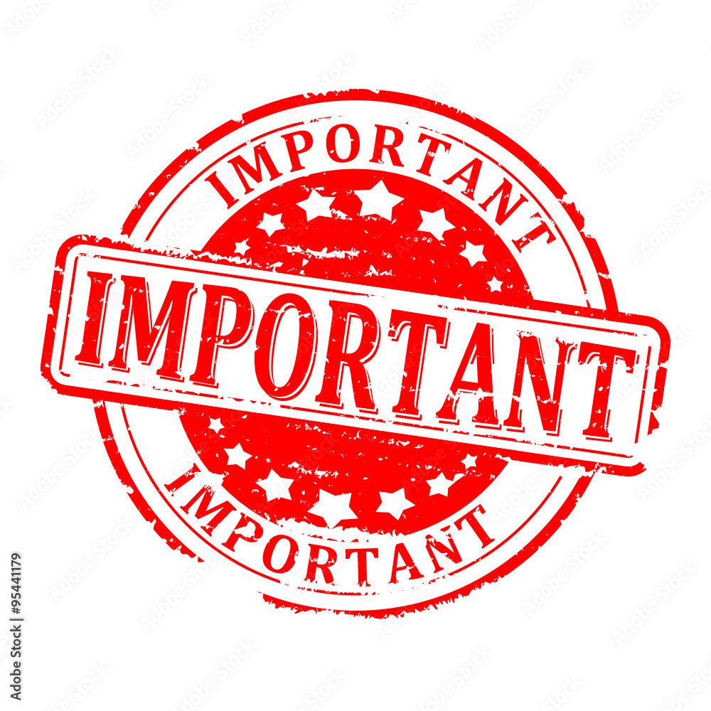 Important Stamp Vector