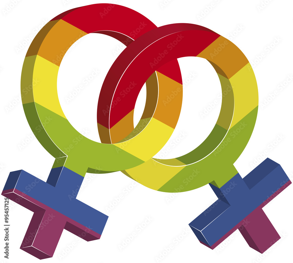Two Female Gender Symbol