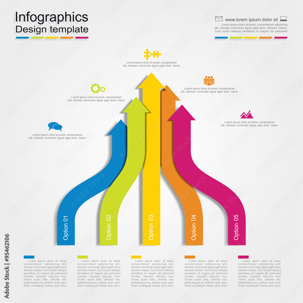 Infographic report template with place for your text. Vector Stock ...