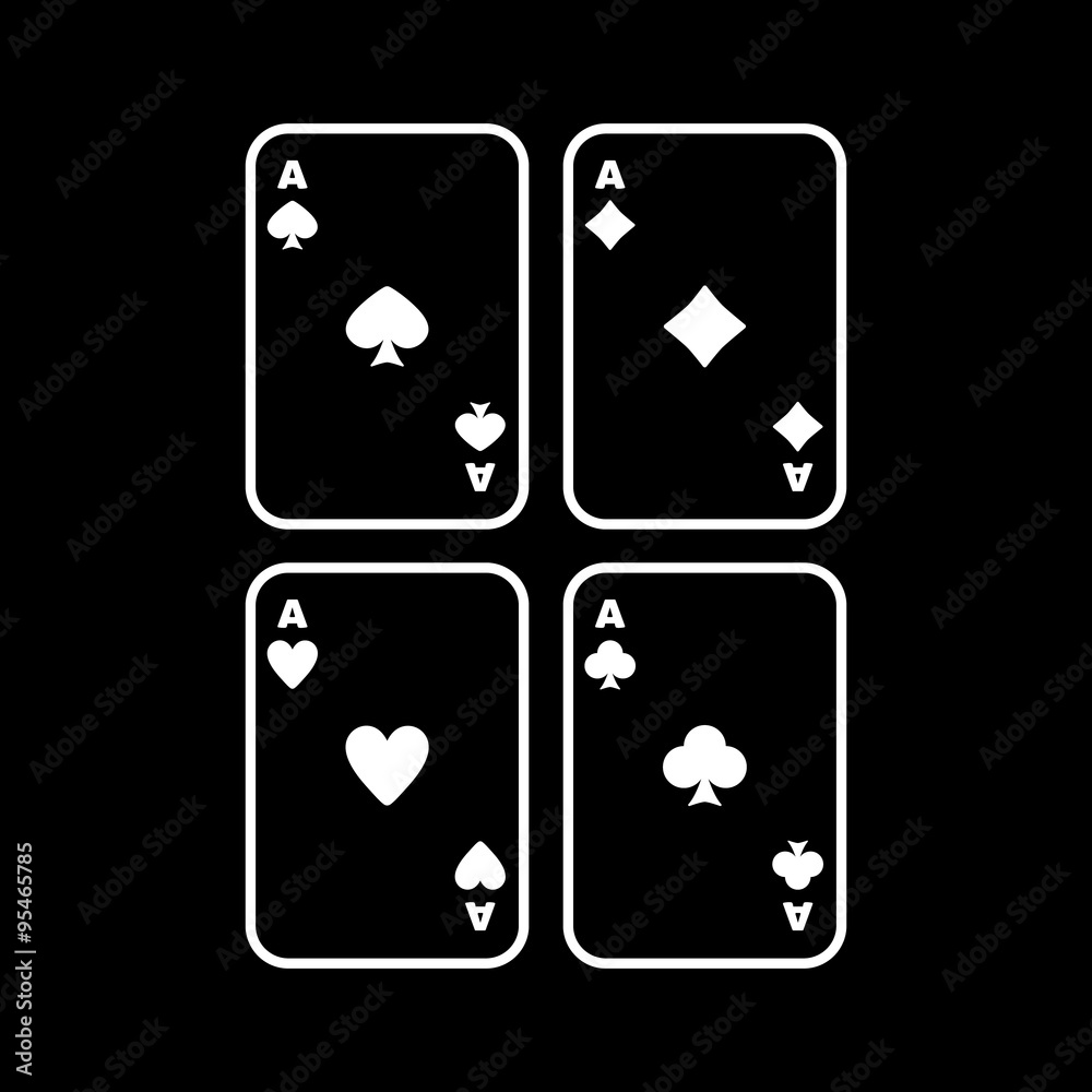 The Ace icon. Playing Card Suit symbol Stock Vector | Adobe Stock