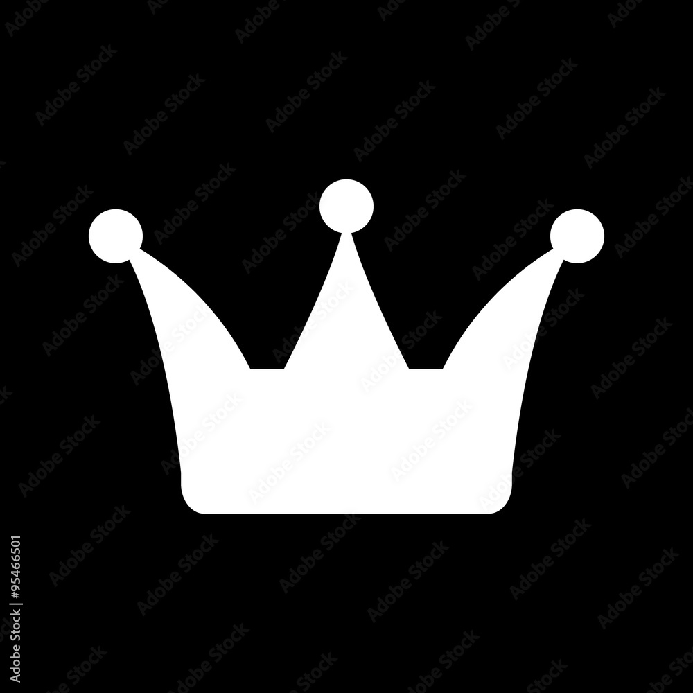 The crown icon. Crown symbol Stock Vector | Adobe Stock