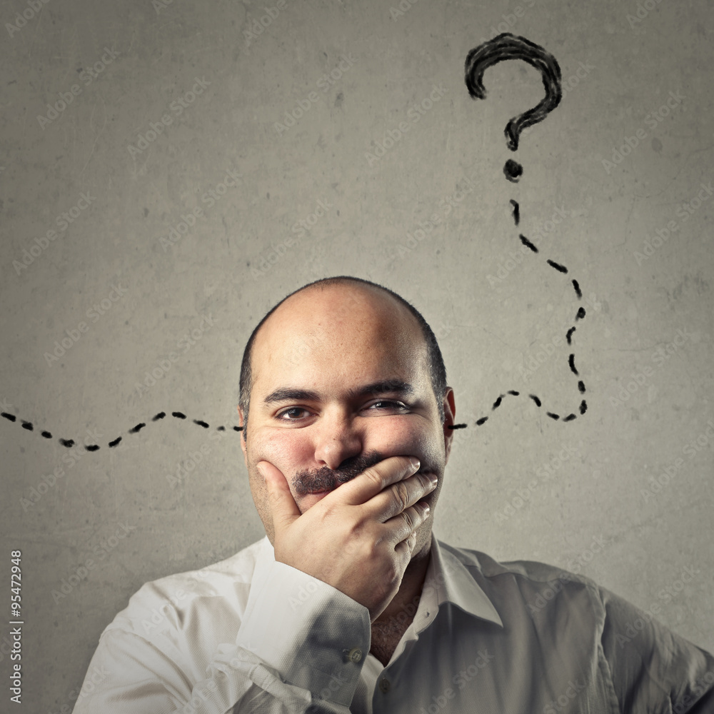 Undecided man Stock-Foto | Adobe Stock