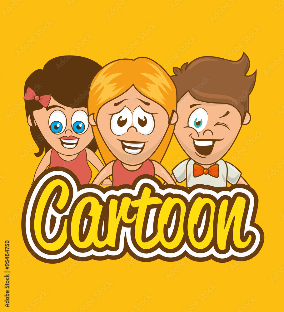 People cartoon graphic Stock Vector | Adobe Stock