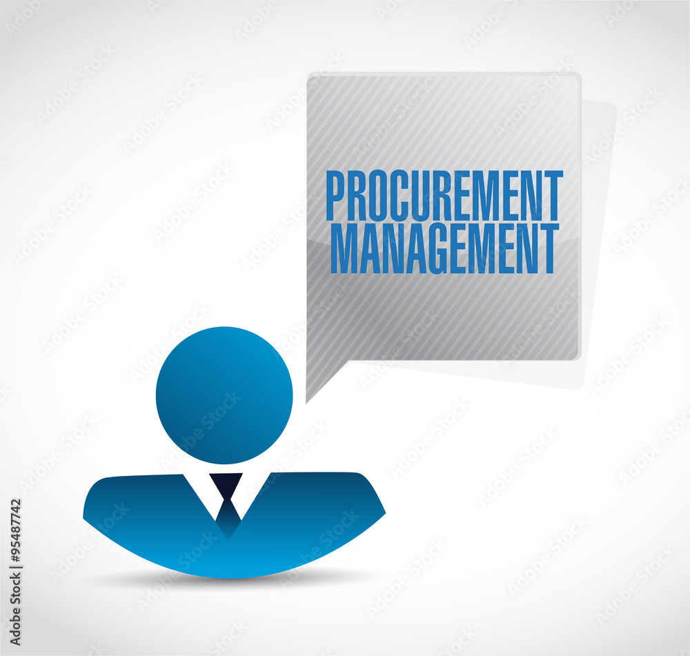 Procurement Management business sign concept Stock-Illustration | Adobe ...