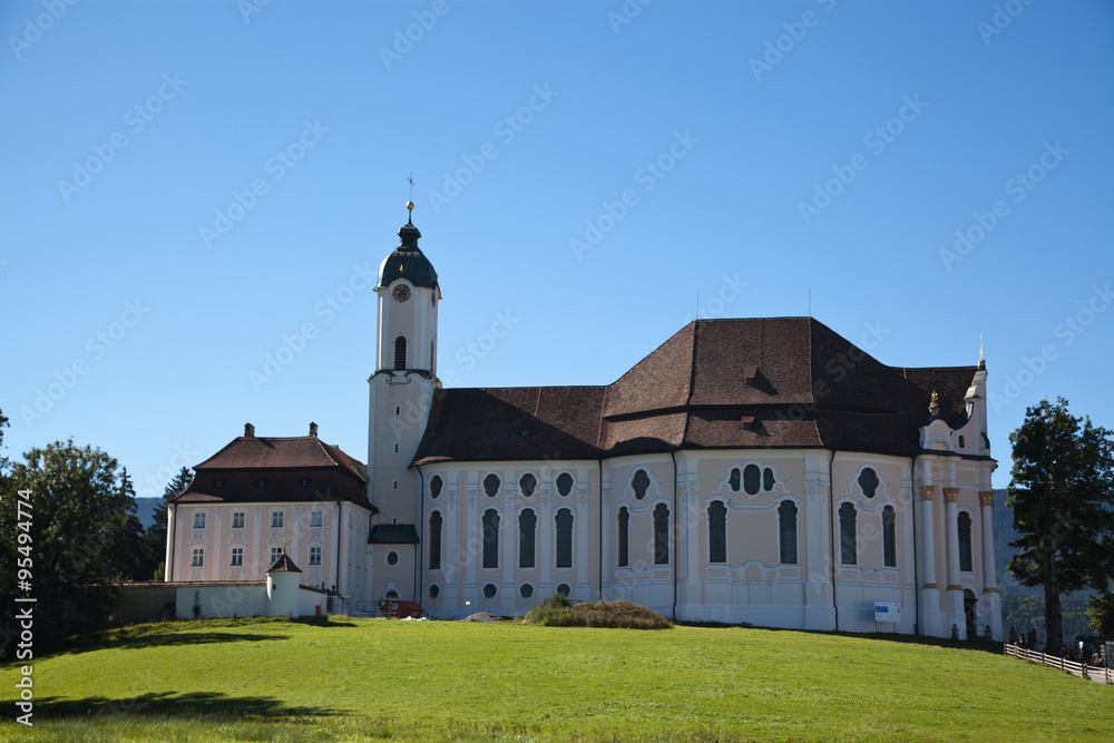 The Bavarian Wieskirche is one of the most famous places of pilgrimage ...