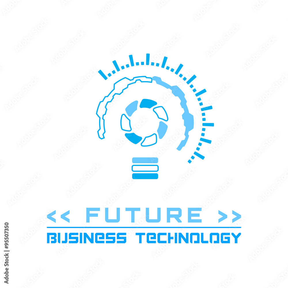 future element icons, business logo bulb, vector technology Stock ...