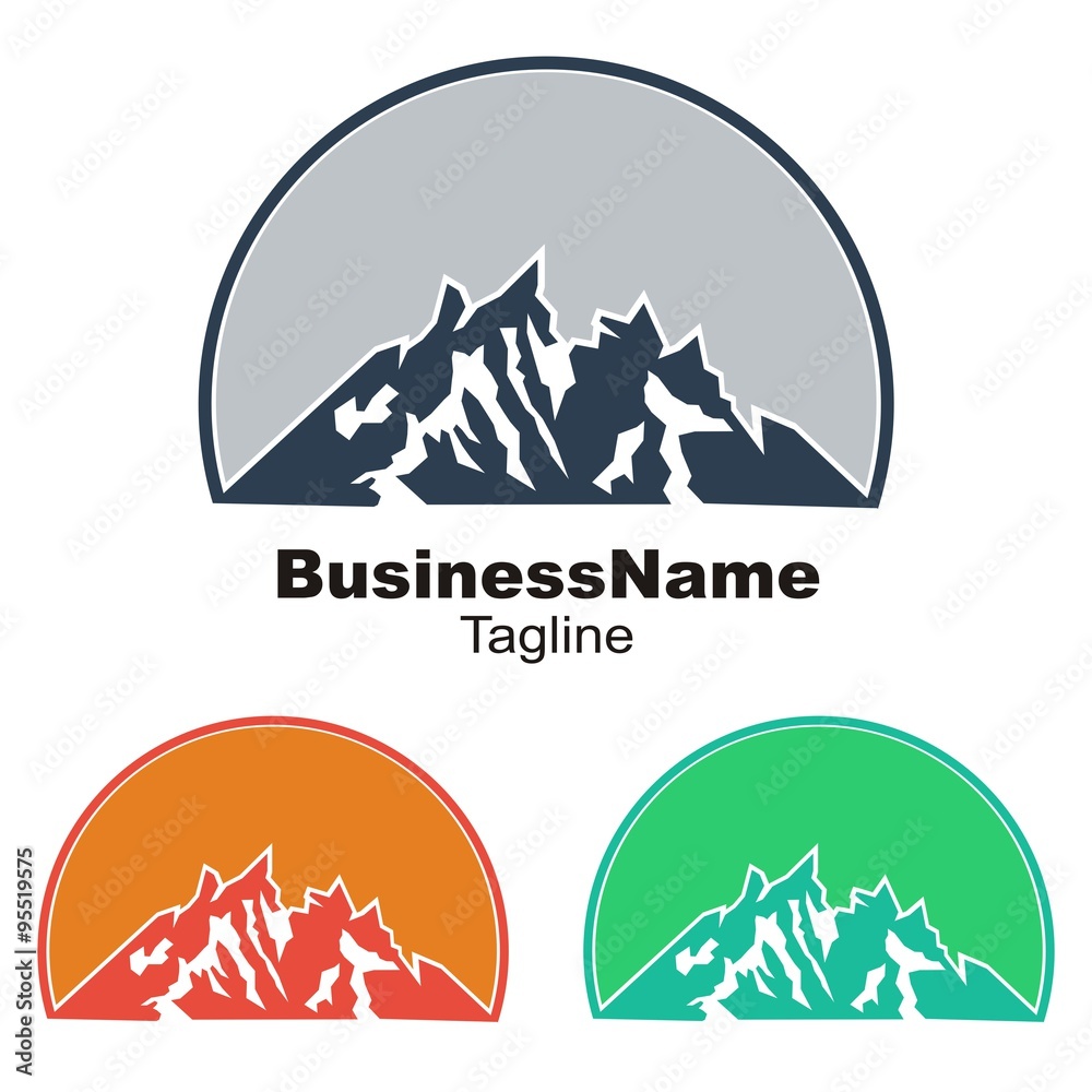 Mount logo icon vector Stock Vector | Adobe Stock