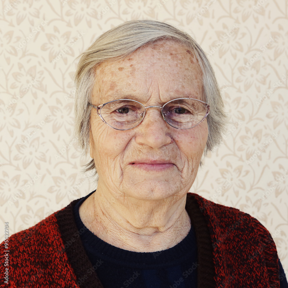 Grandma's portrait Stock Photo | Adobe Stock