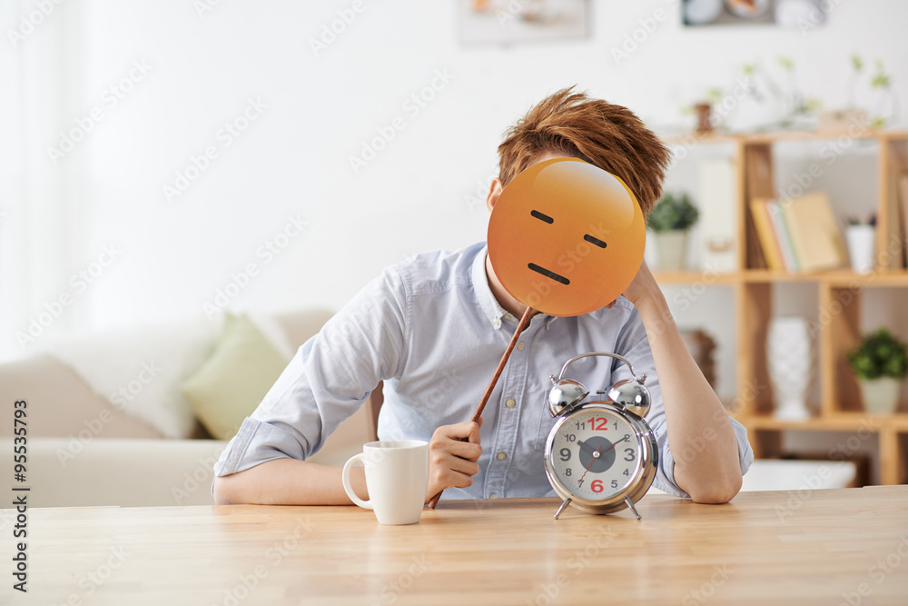 Expressionless face Stock Photo | Adobe Stock