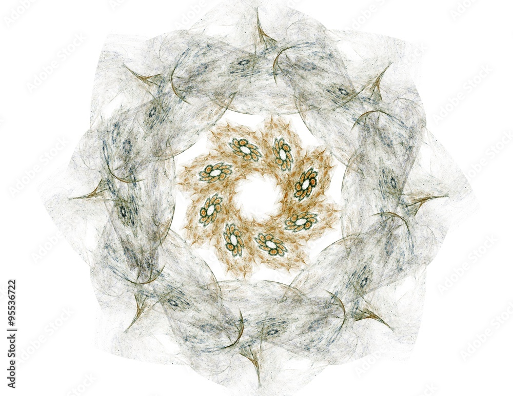 Abstract design of white powder cloud against dark background Stock ...