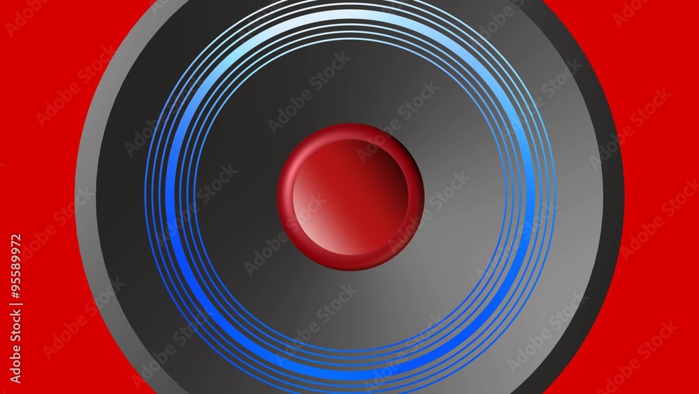 Speaker animation with vibrating membrane and visual sound ...