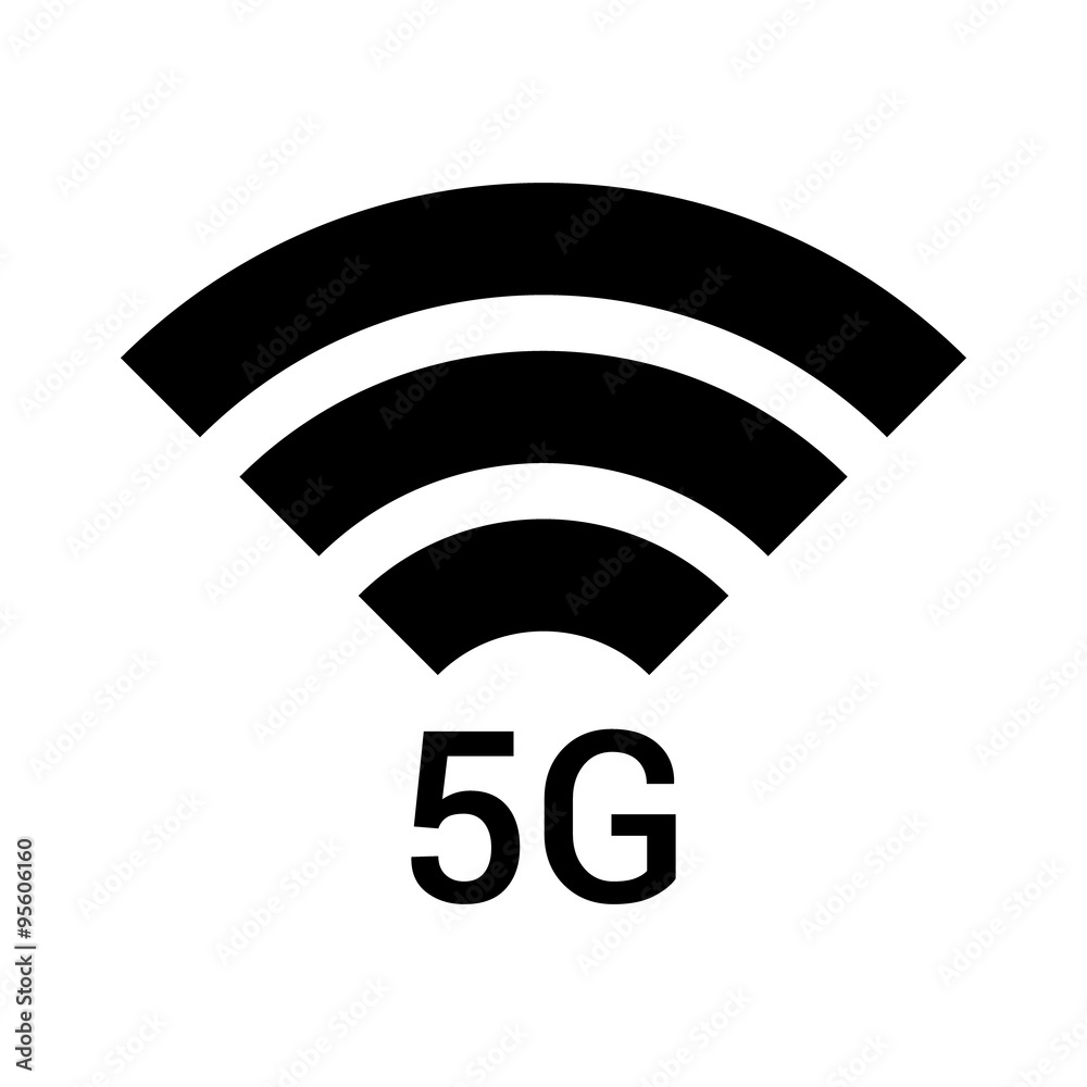 5g (5th generation) wireless network signal icon Stock Vector | Adobe Stock