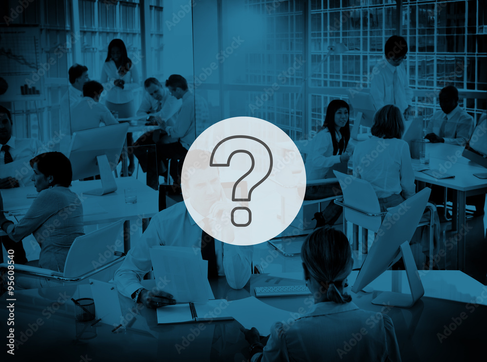 Question Mark Icon Solving Problem Solution Concept Stock Photo | Adobe ...