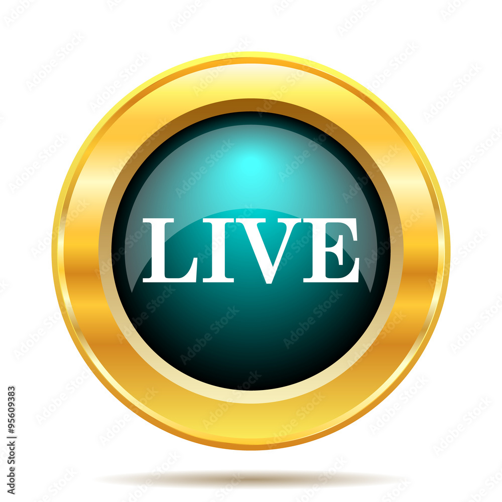 Live icon Stock Illustration | Adobe Stock