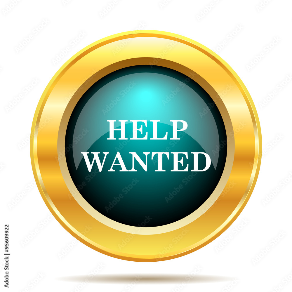 Help wanted icon Stock Illustration | Adobe Stock