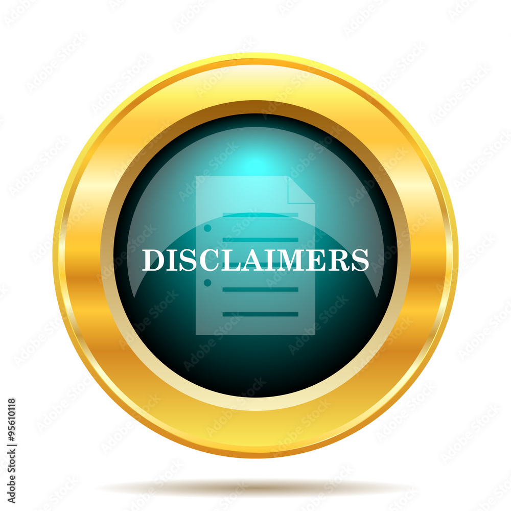 Illustrazione Stock Disclaimers icon | Adobe Stock