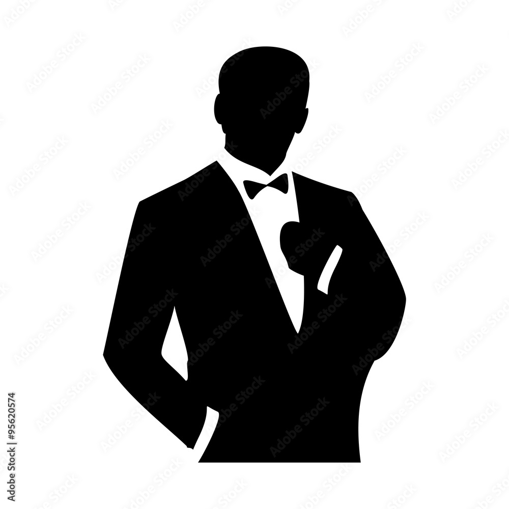 Man in Suit Stock Vector | Adobe Stock