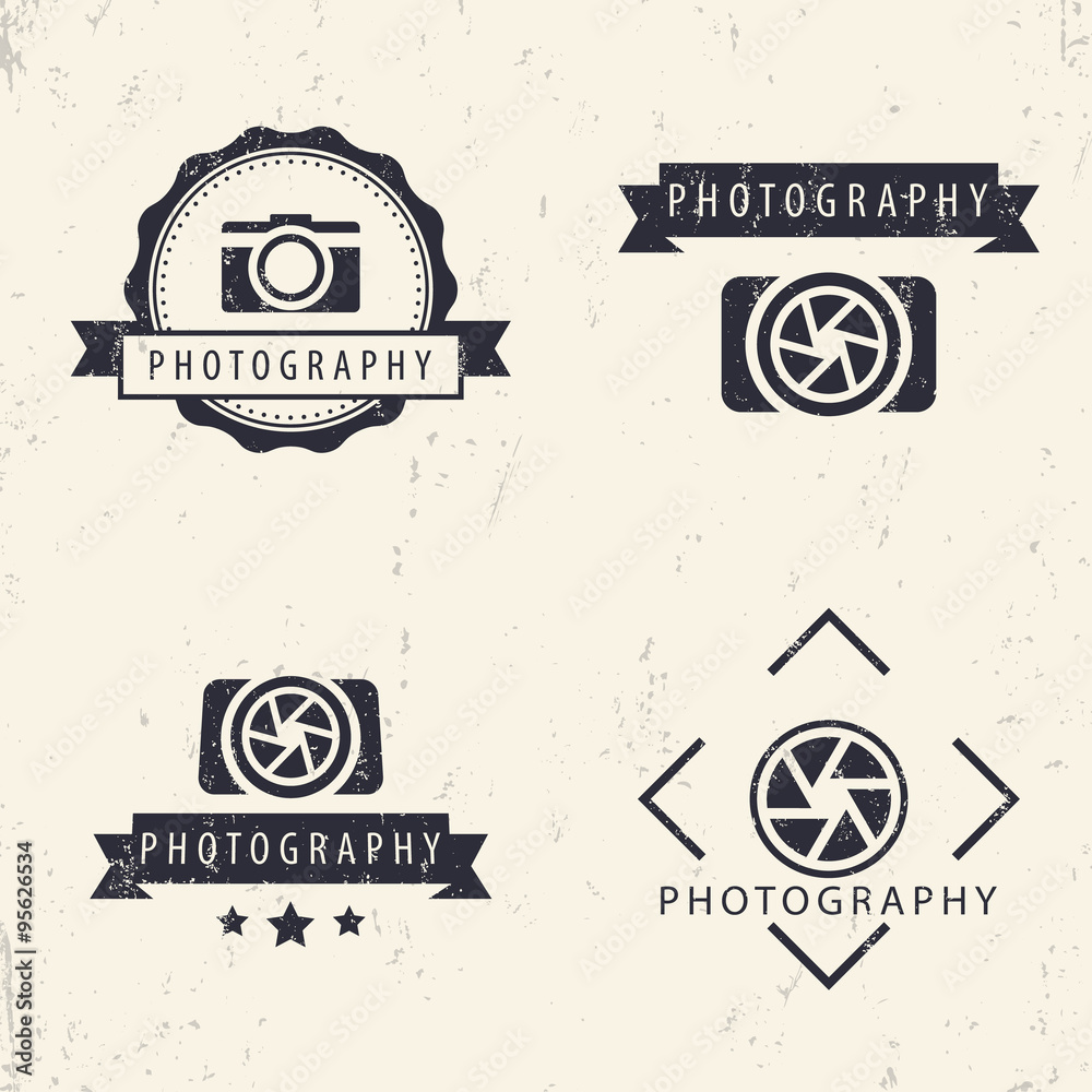 photography, camera, photographer logo, emblems, signs, badges, vector ...