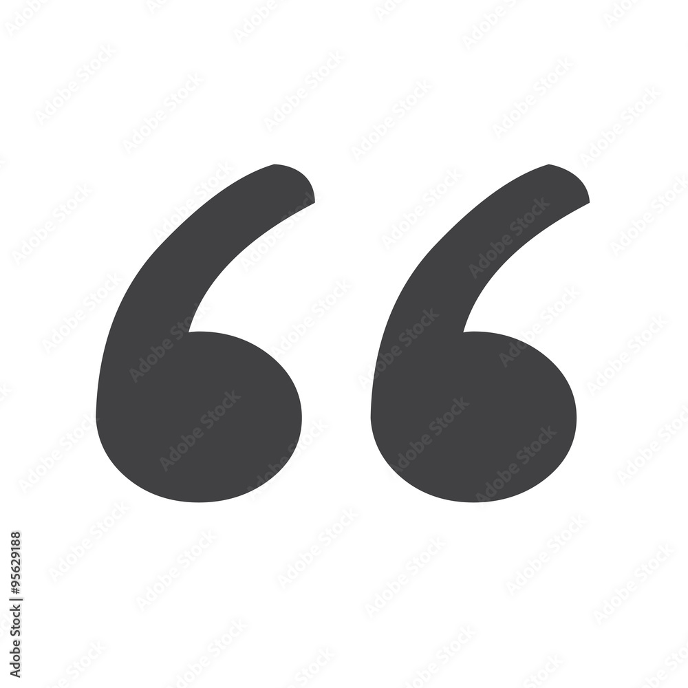 Blockquote sign icon Illustration Stock Vector | Adobe Stock