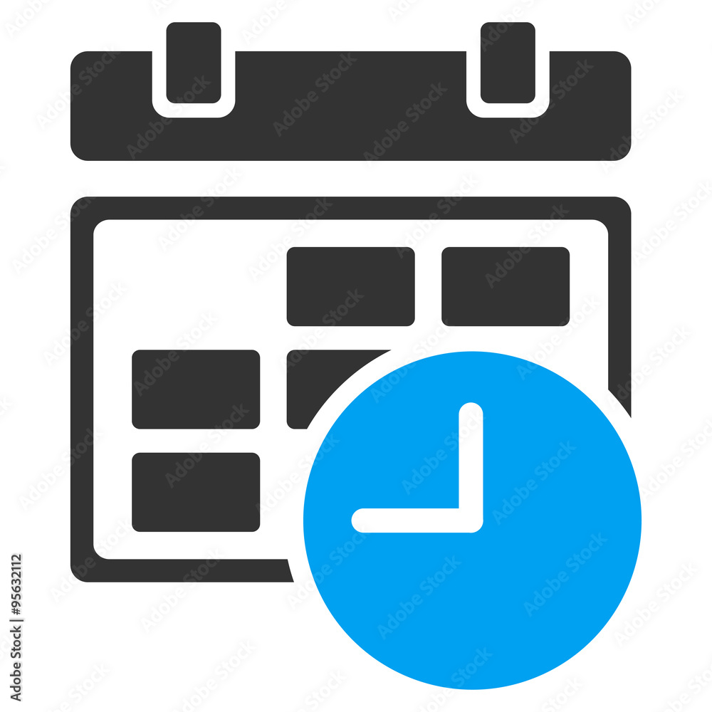 Date And Time Icon Stock Vector | Adobe Stock