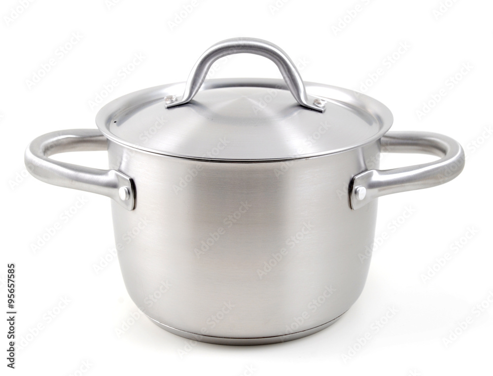 Pentola su sfondo bianco Stock Photo | Adobe Stock