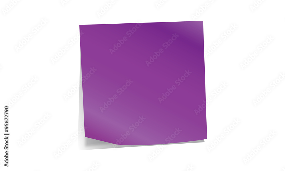 Purple Post-it note Stock Vector | Adobe Stock