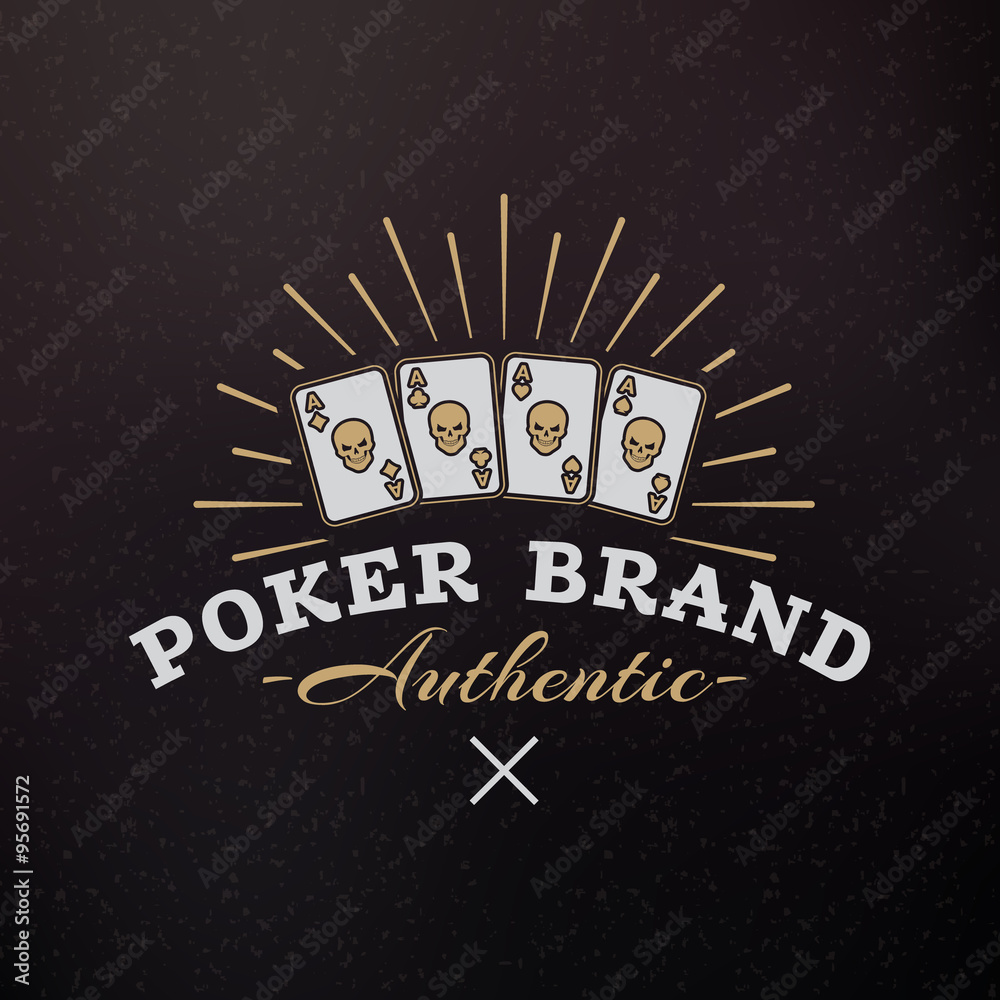 Playing Cards. Vintage Retro Design Elements for Logotype, Insignia ...