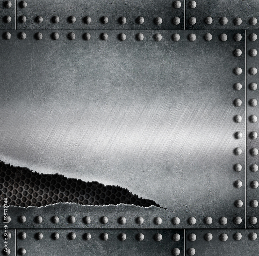 rip metal armour background template Stock Illustration | Adobe Stock