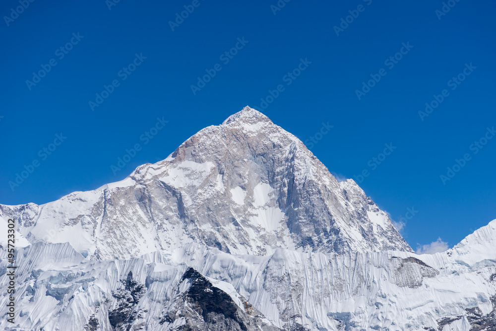 Makalu mountain peak from Kongma la pass Stock Photo | Adobe Stock