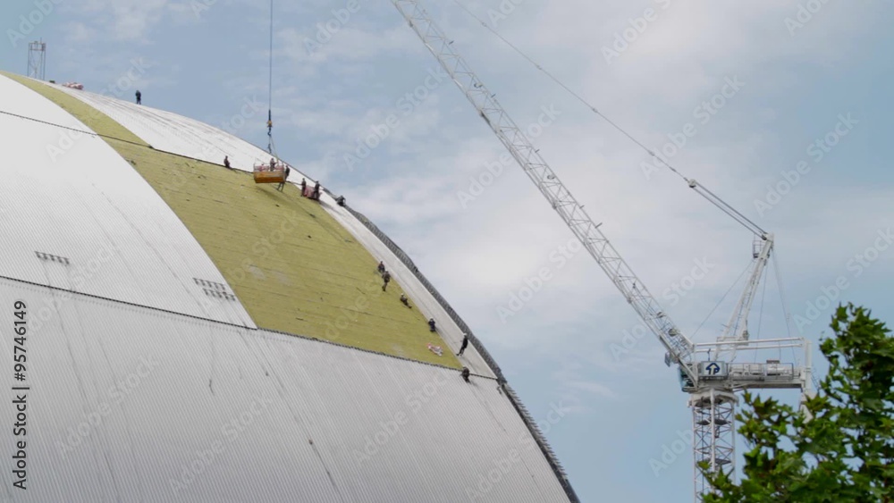 Chernobyl's arch. The New Safe Confinement (NSC or New Shelter) is a ...