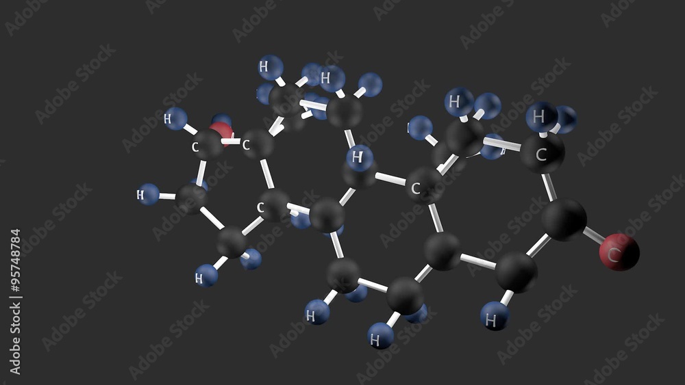 Testosterone Structure 3d