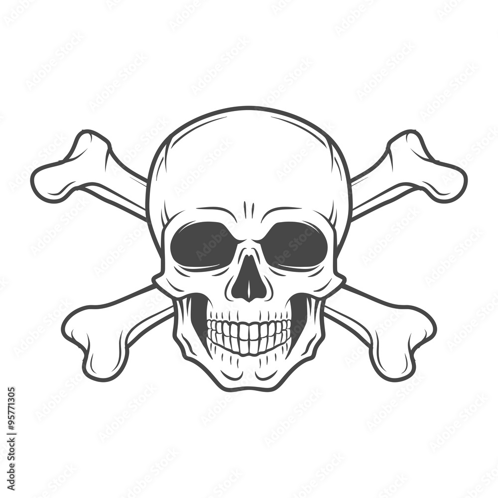 Evil Skull And Crossbones