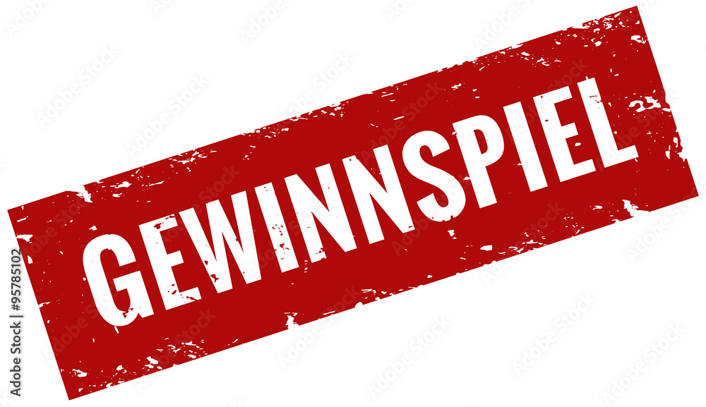 Gewinnspiel Stempel rot Stock Vector | Adobe Stock