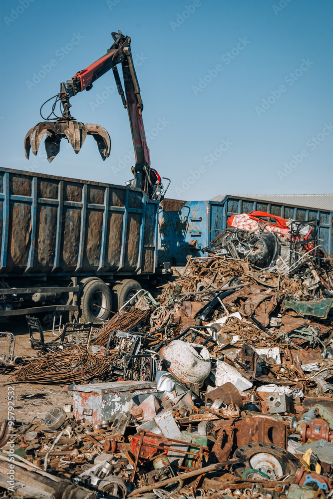 Scrap metal ready for recycling Stock Photo | Adobe Stock