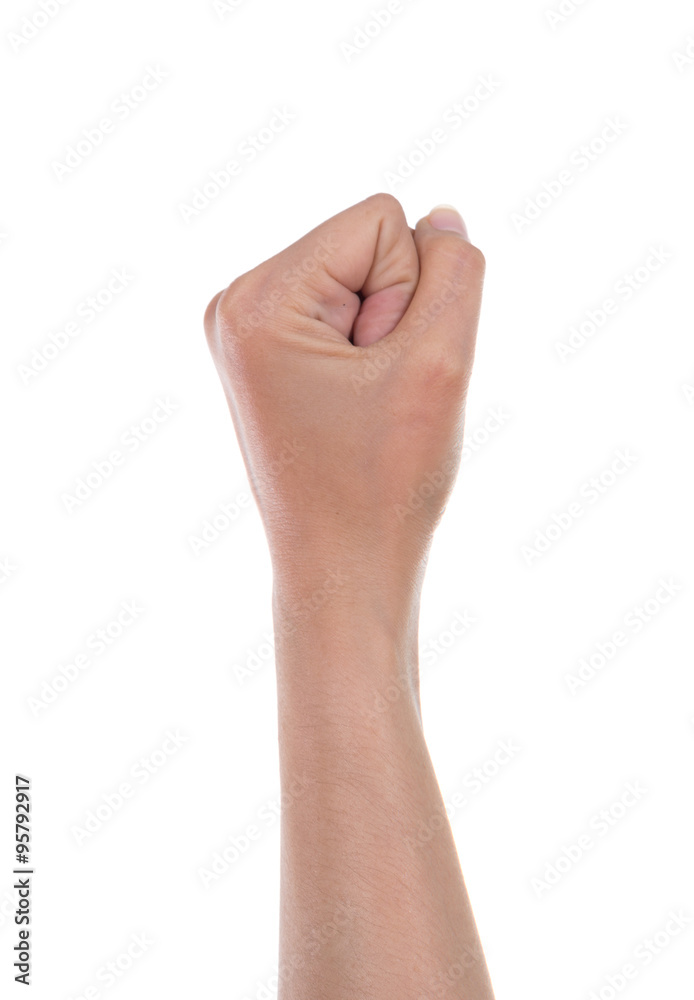 hand is showing zero fingers Stock Photo | Adobe Stock