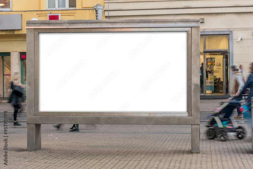 Blank billboard poster background - mock up Stock Photo | Adobe Stock