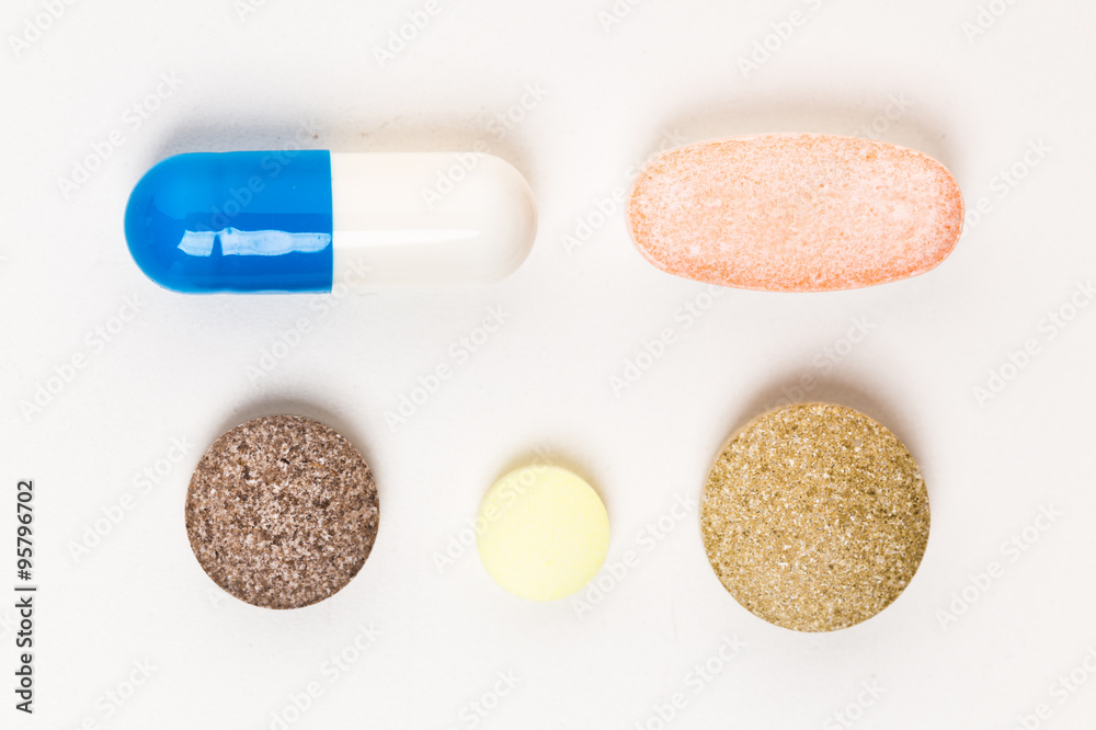 Samples of medicines, tablets, capsules Stock Photo | Adobe Stock