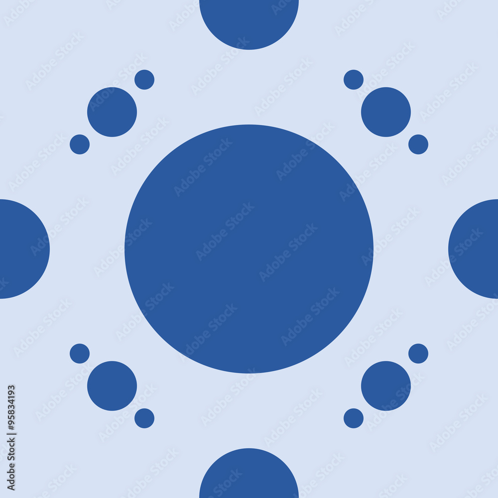 Blue Dots Seamless Pattern, isolated vector graphic Stock Vector ...