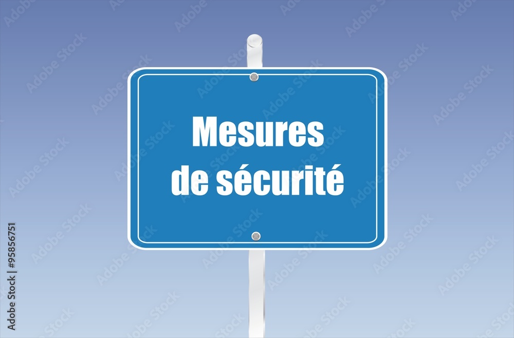 panneau mesures de sécurité 14112015 Stock Vector | Adobe Stock