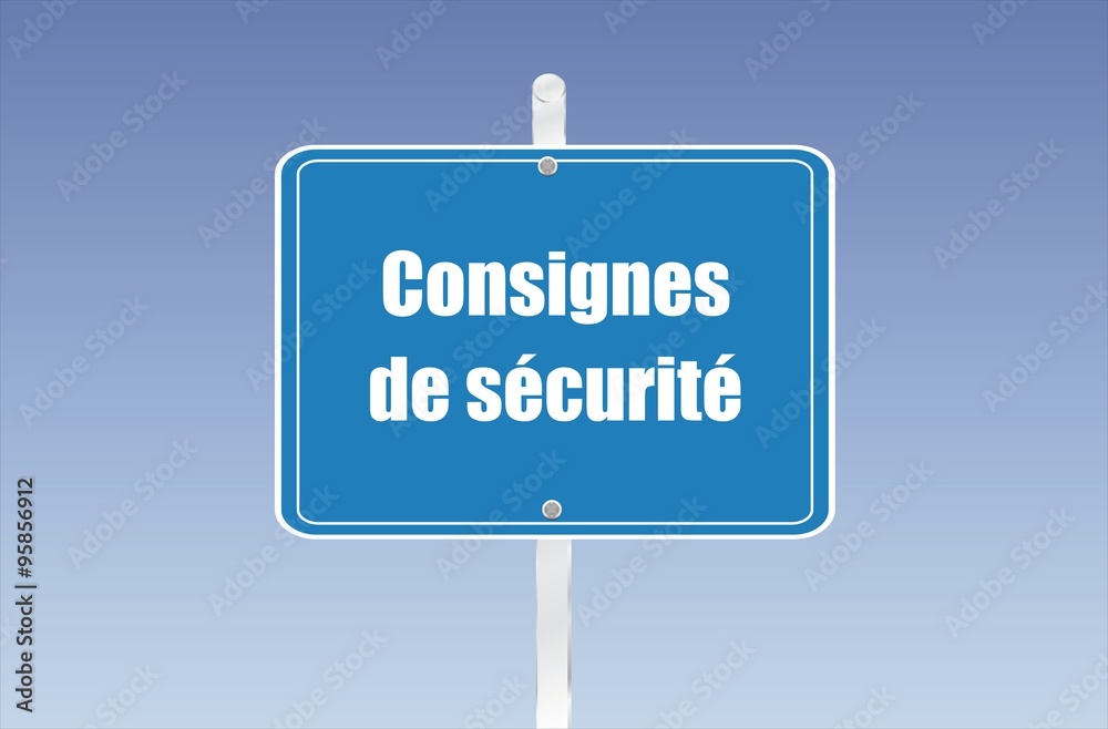 panneau consignes de sécurité 14112015 Stock Vector | Adobe Stock