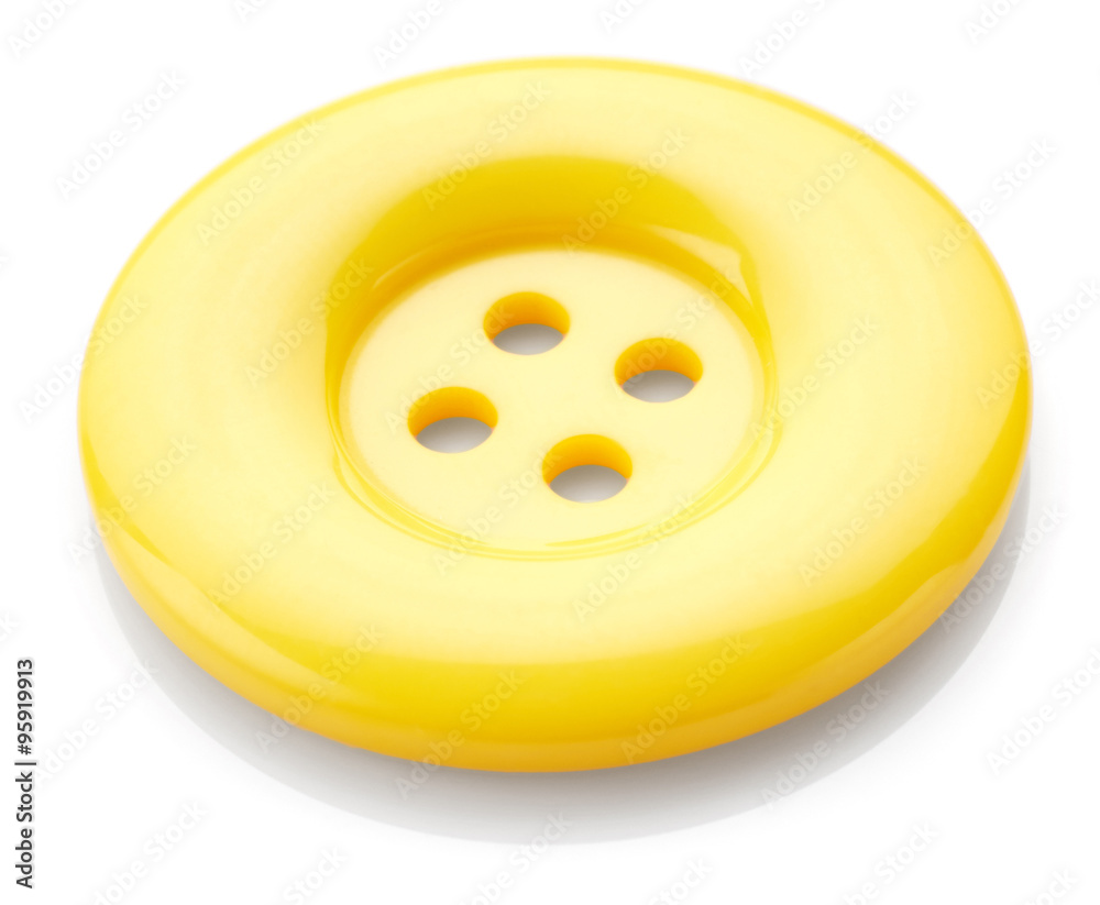 Yellow Sewing Button