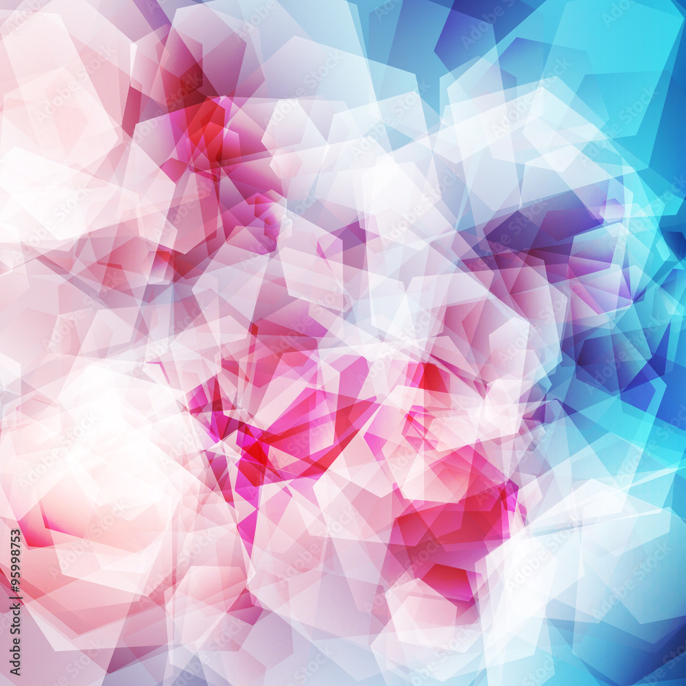 abstract background with blue and pink corners Stock Vector | Adobe Stock